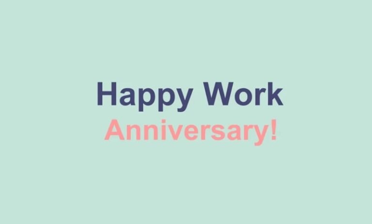 50+ Professional Work Anniversary Messages for Colleagues & Boss ...