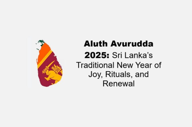 Aluth Avurudda 2025: Sri Lanka’s New Year of Joy, Rituals