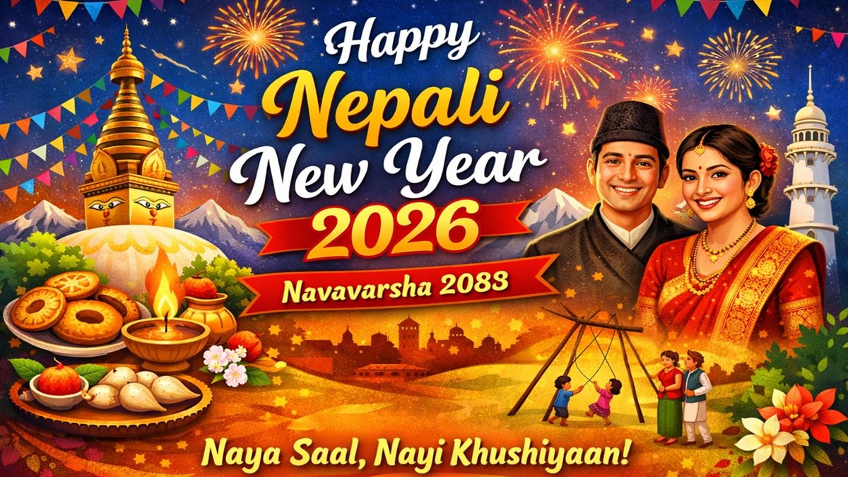 Happy Nepali New Year 2026 Wishes (Navavarsha 2083), Greetings in ...